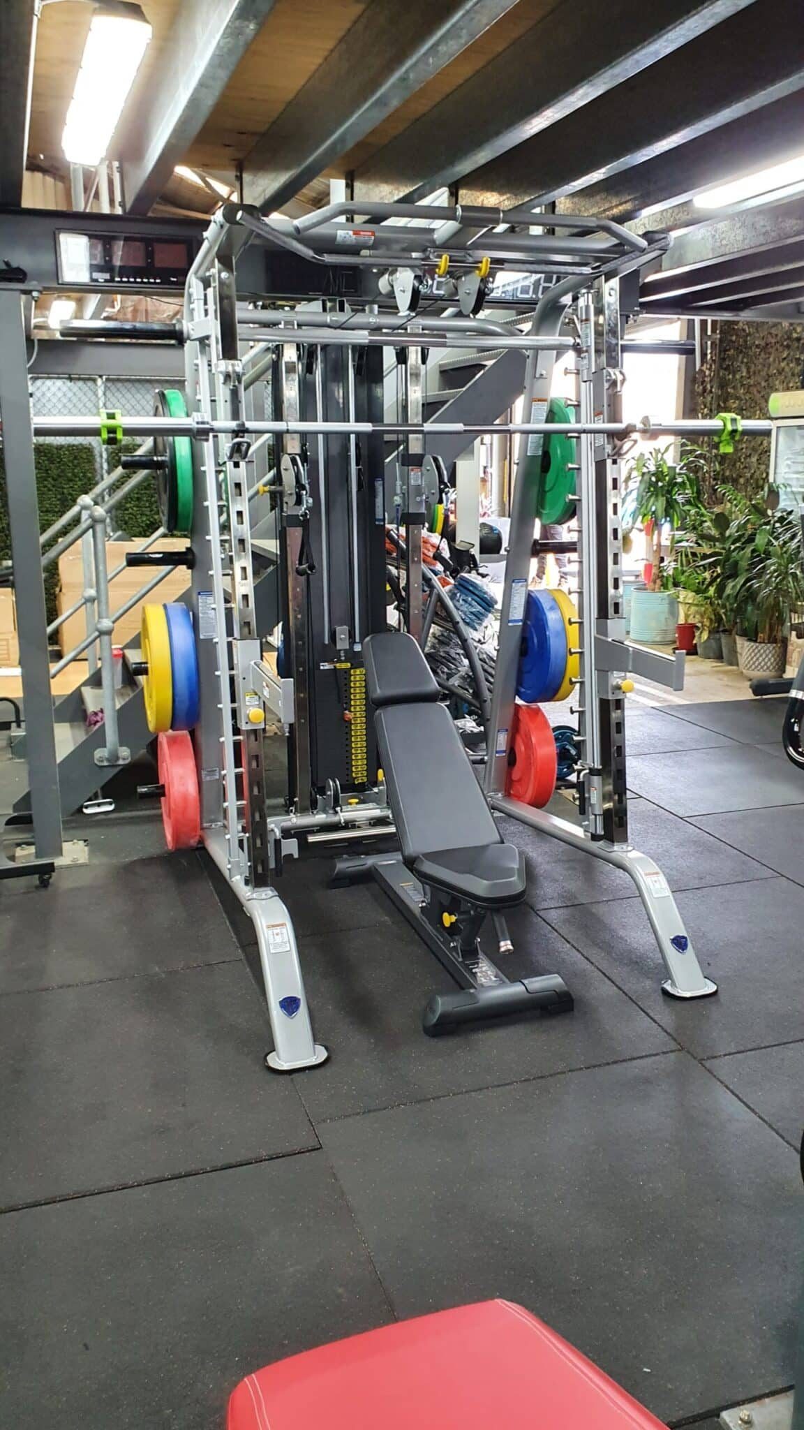 TuffStuff Evolution Smith Machine / Half Cage (CSM-725WS) | Gym Solutions