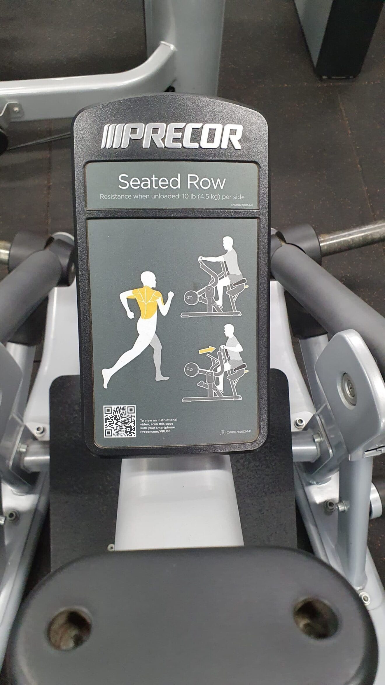 Precor Discovery Plated Loaded Seated Row | Gym Solutions