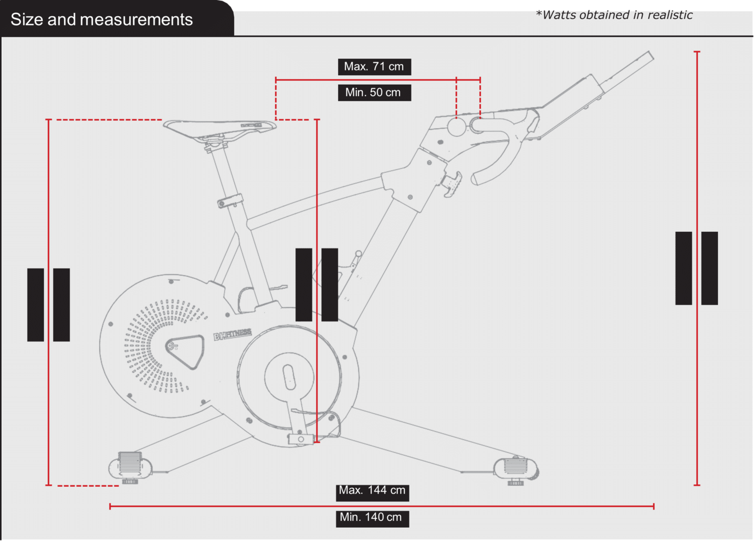 BH Fitness Exercycle Plus H936R - Gym Solutions Gym Equipment